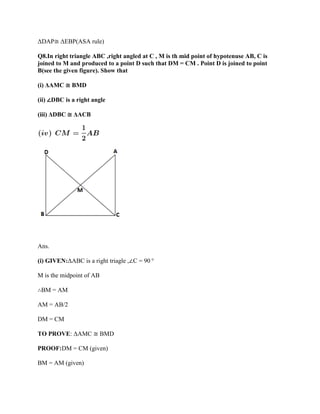 Triangles class 9 | PDF
