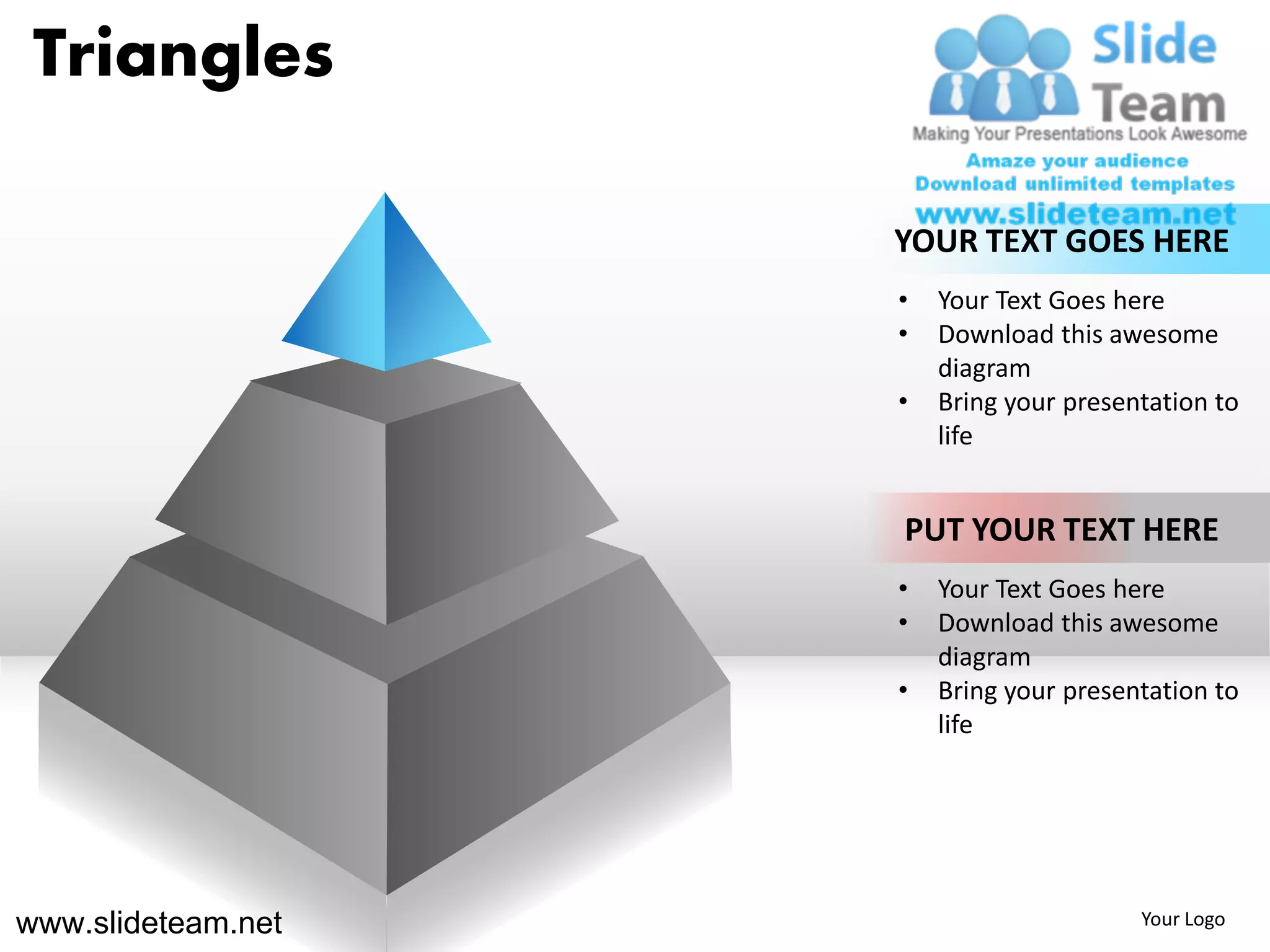 Triangles diffrent kinds top view side view powerpoint presentation ...