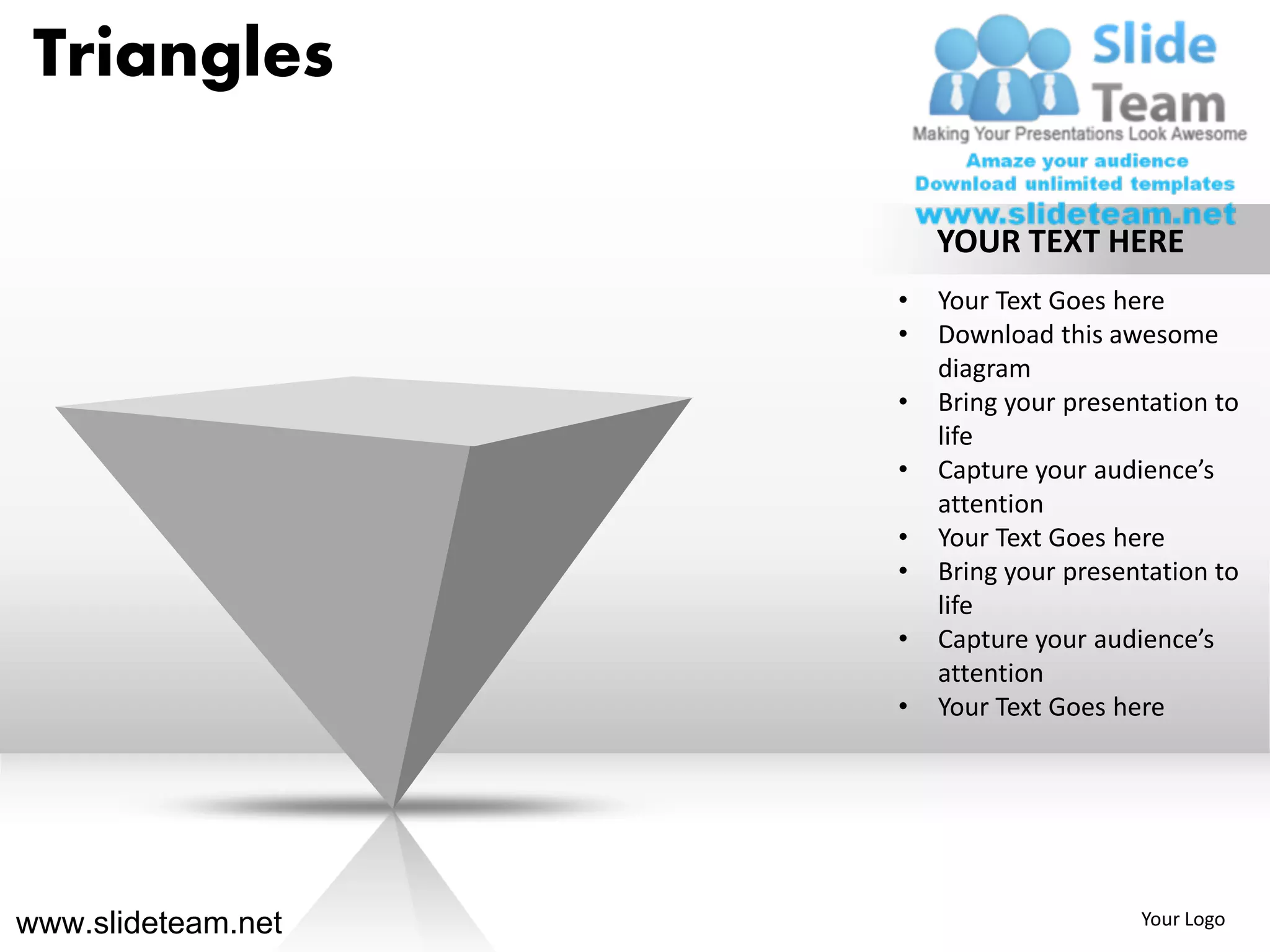 Triangles diffrent kinds top view side view powerpoint presentation ...