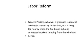 Triangle shirtwaist factory fire | PPTX