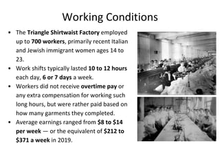 Triangle shirtwaist factory fire | PPTX