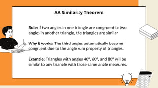 Triangle Similarity Theorem for grade five | PPTX