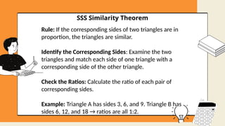 Triangle Similarity Theorem for grade five | PPTX