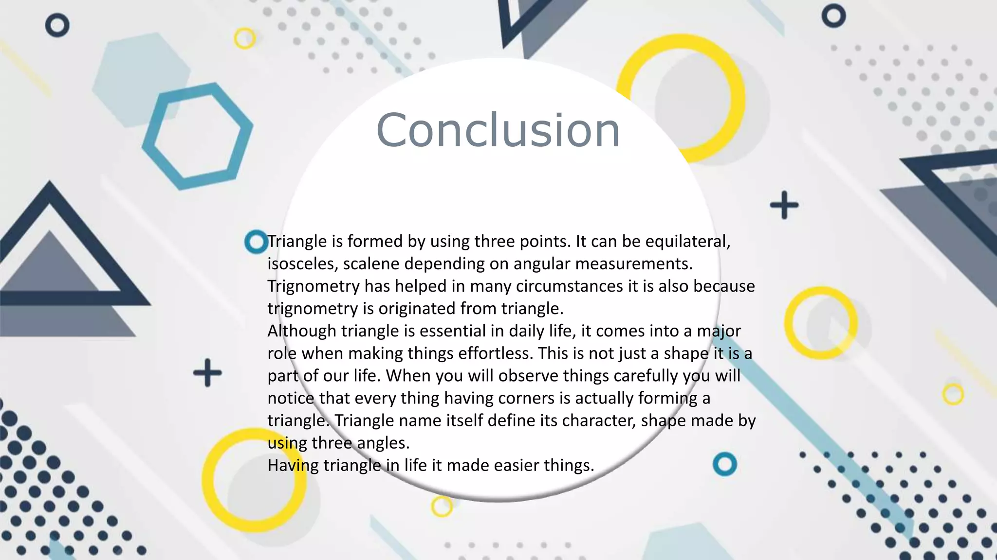 Triangles in daily life | PPTX