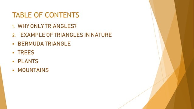 TRIANGLES IN THE NATURE.pptx | Geology | Science