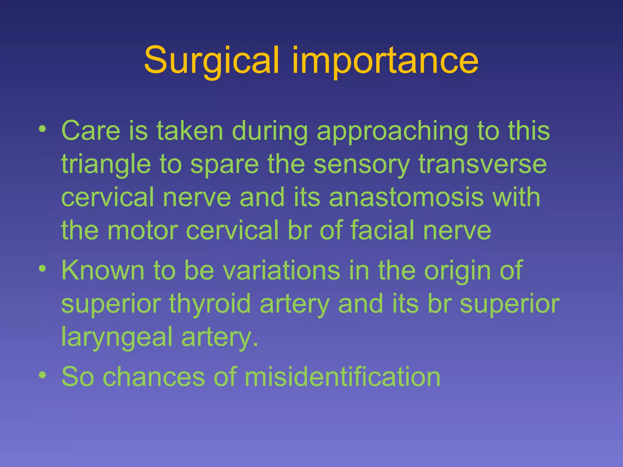 surgical anatomy of Triangles of neck | PPT