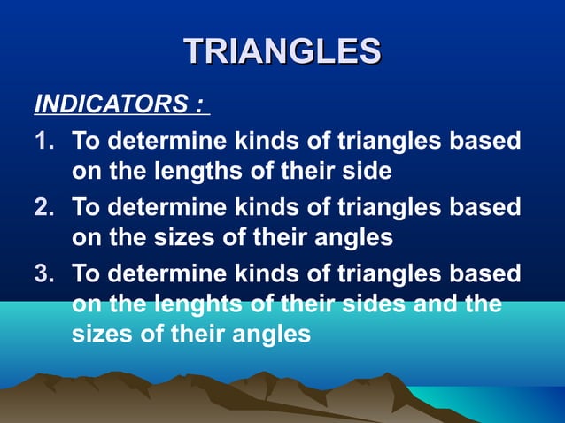 King of Triangles | PPT