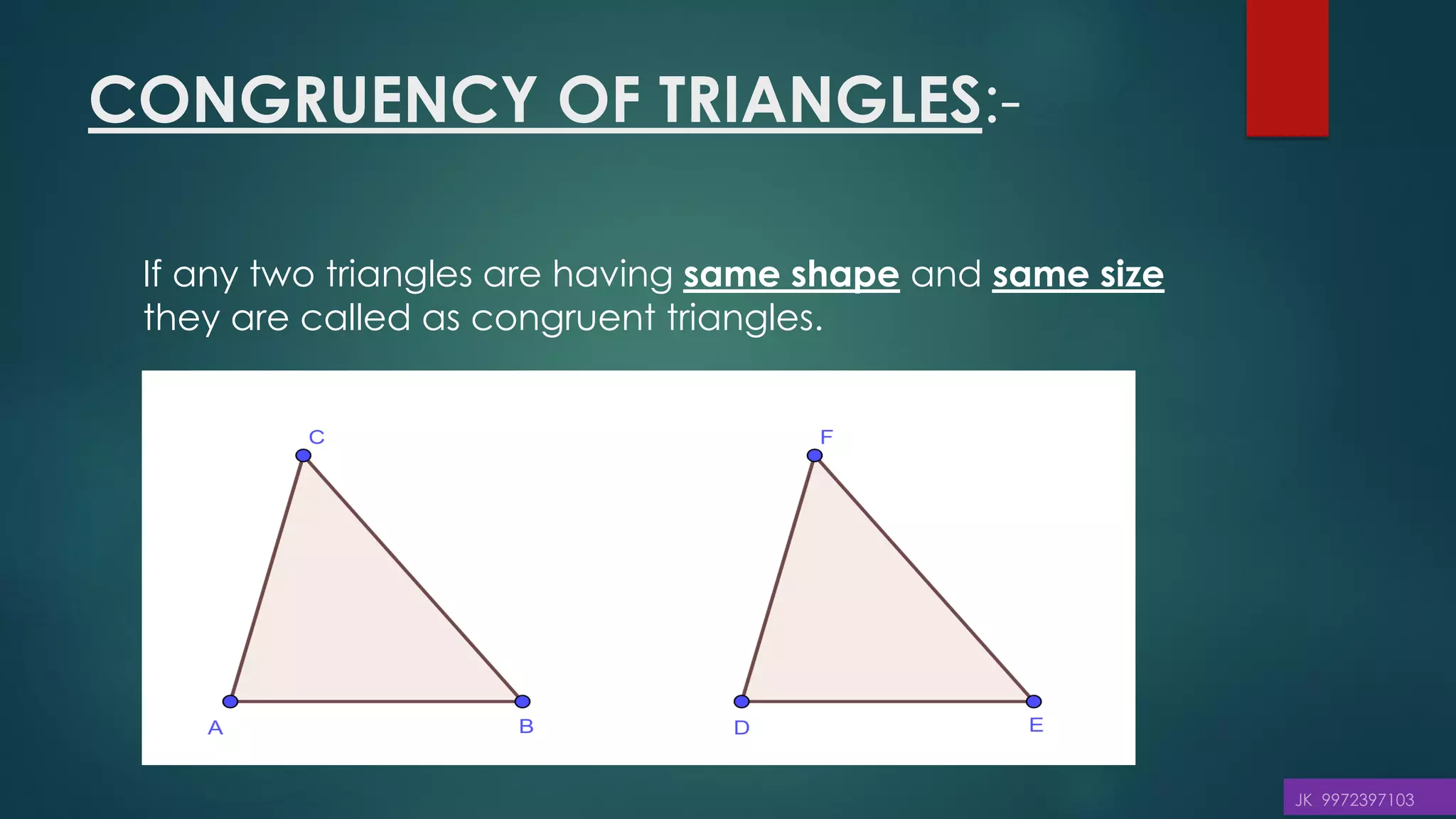 Triangles ppt by jk | PDF