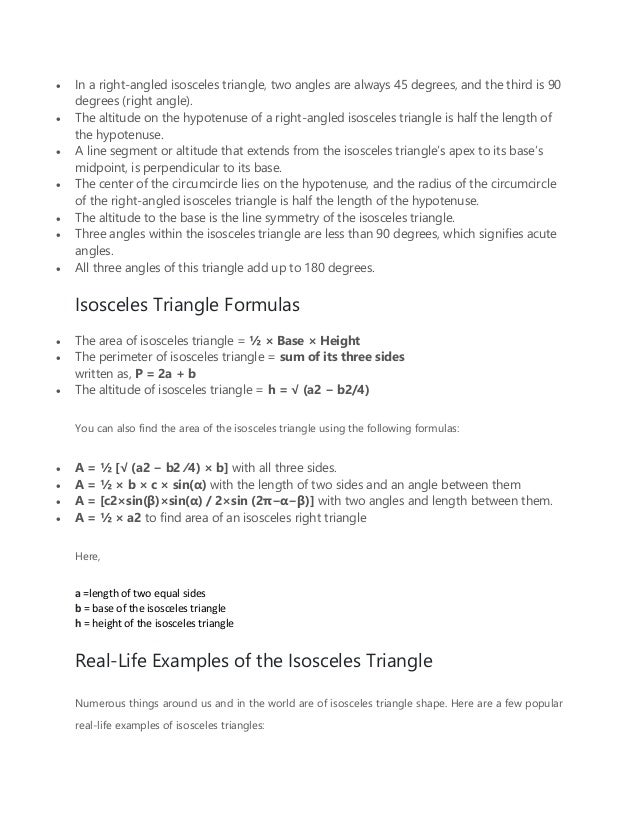 Triangles What are the properties of an Isosceles Triangle.pdf | 3-D Graphics | Computer ...