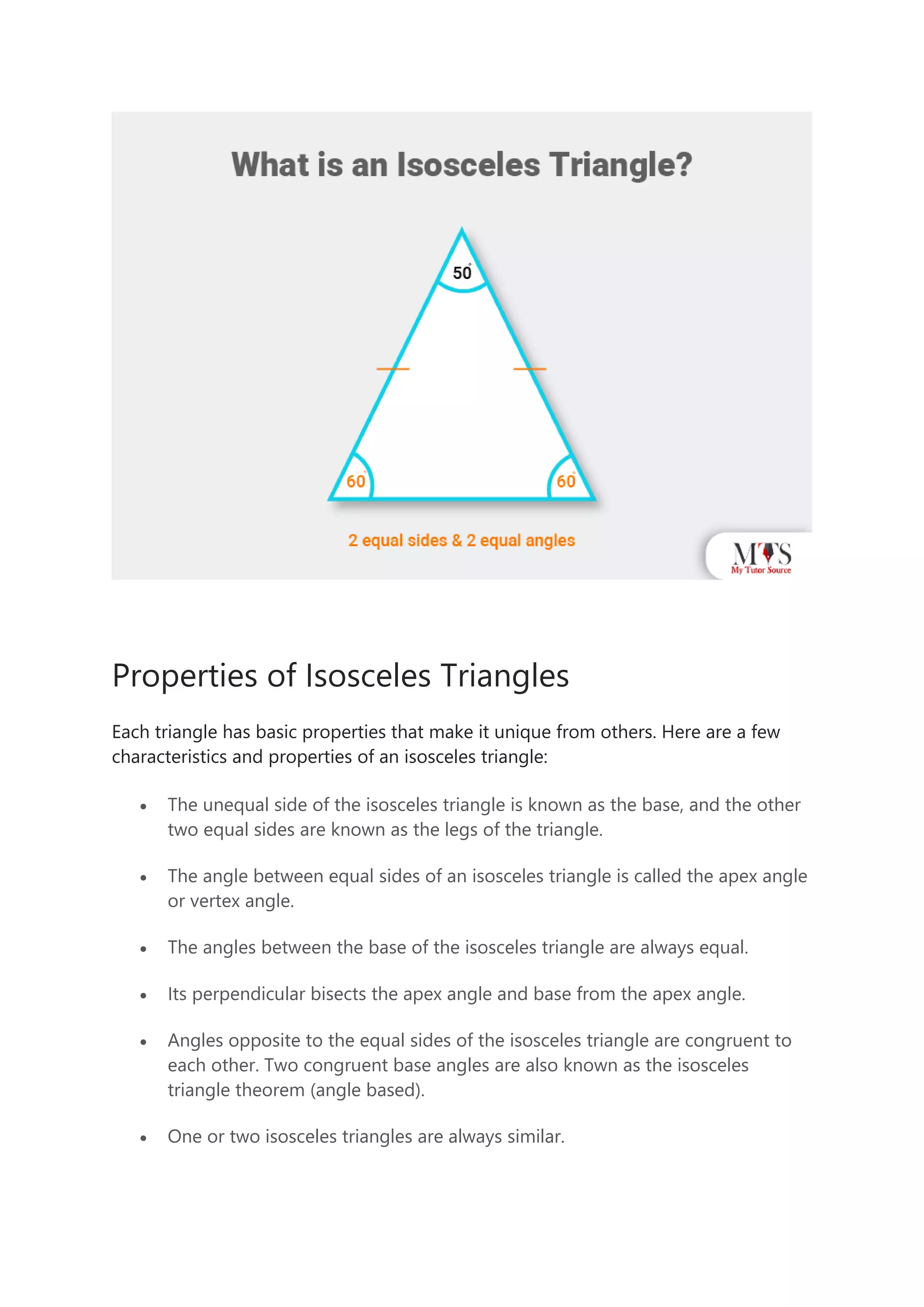 Triangles What are the properties of an Isosceles Triangle.pdf