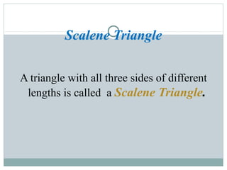Triangle &types by sides | PPT