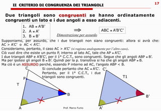 Triangoli e i criteri di congruenza | PDF