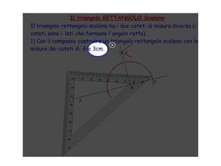 Triangolo rettangolo scaleno con il compasso | PPTX