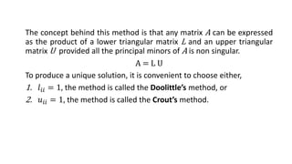 Triangularization method | PPTX