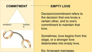 Sternberg's Triangular model of Love | PPTX