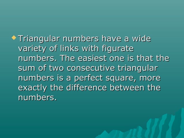 Triangular numbers | PPT