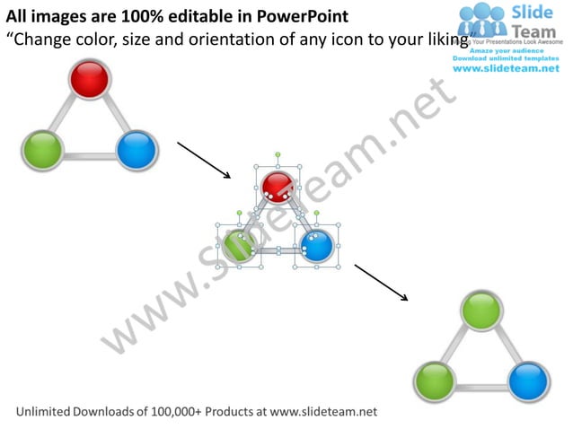 Triangular process chart 3 stages powerpoint templates 0712 | PDF ...