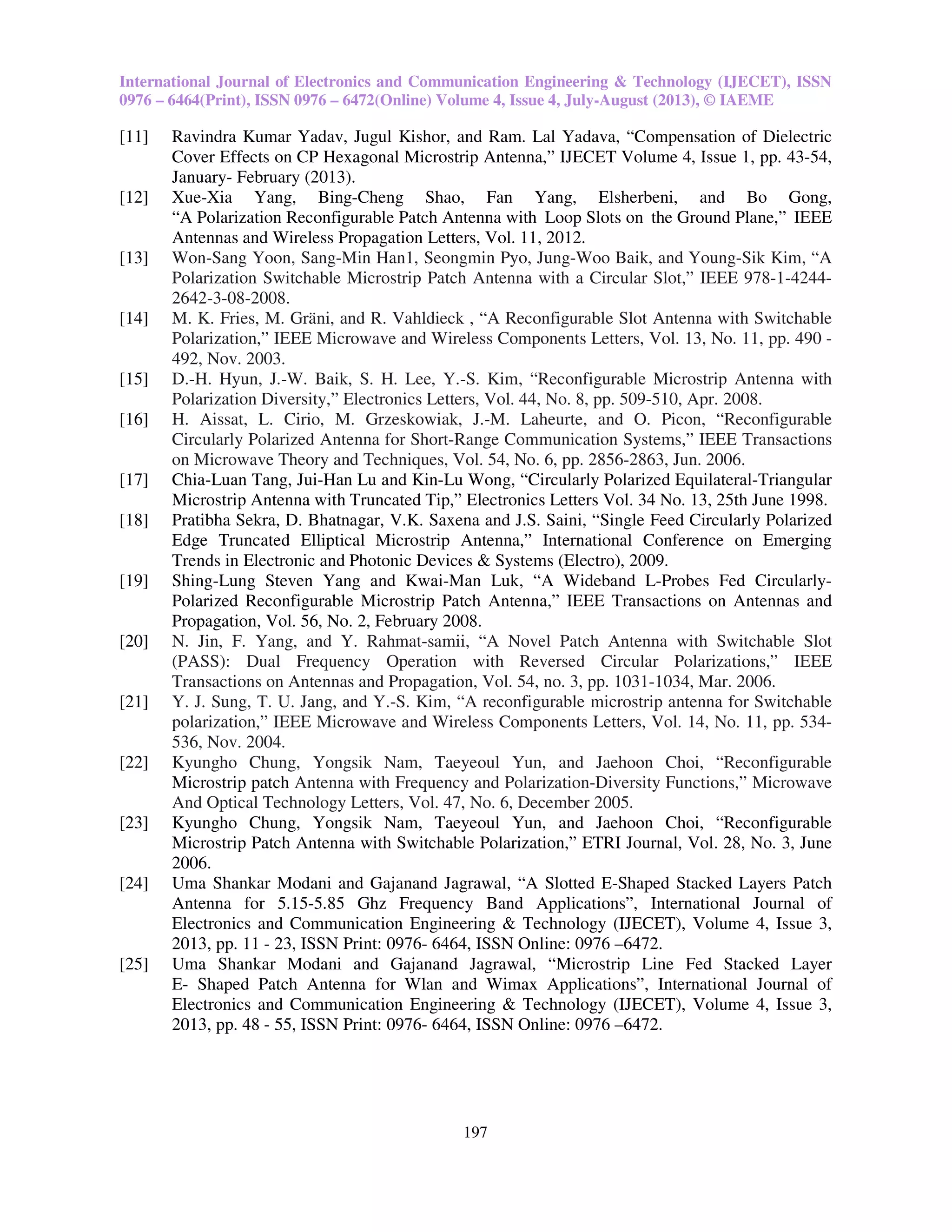Triangular slot circular patch antenna for circular polarization ...