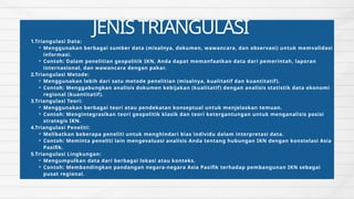 analisa TRIANGULASI data dalam ketahanan | PPTX