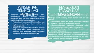 analisa TRIANGULASI data dalam ketahanan | PPTX