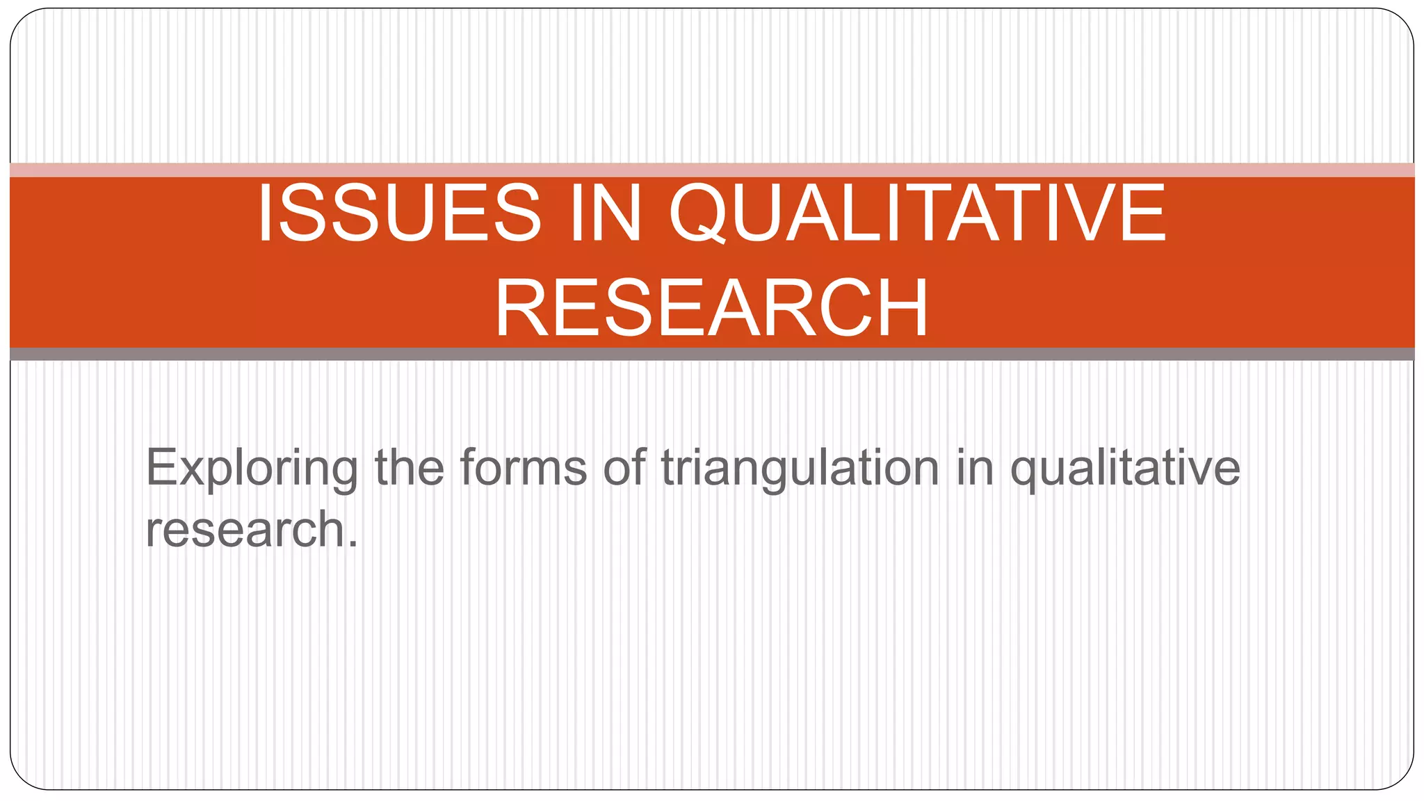 Triangulation | PPTX