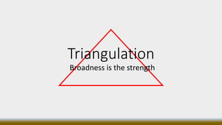 Triangulation | PPTX | Science