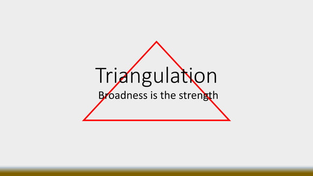 Triangulation Pptx Science