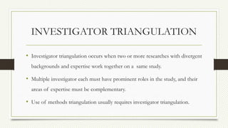 TRIANGULATION METHOD .pptx NURSING RESEARCH | PPTX