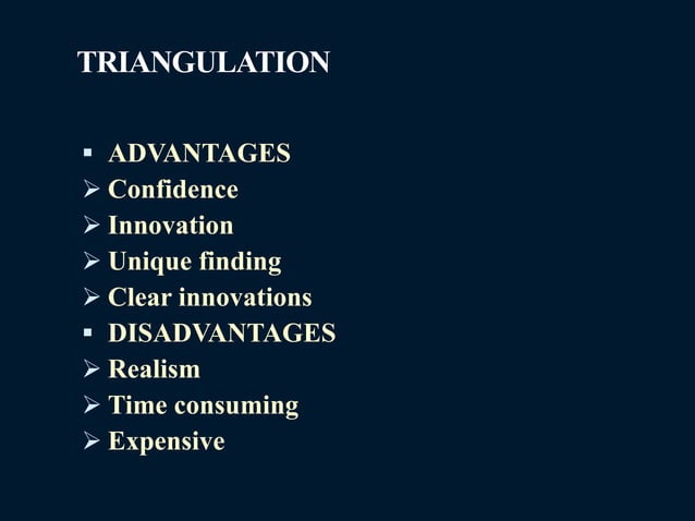 Triangulation ppt modified | PPT