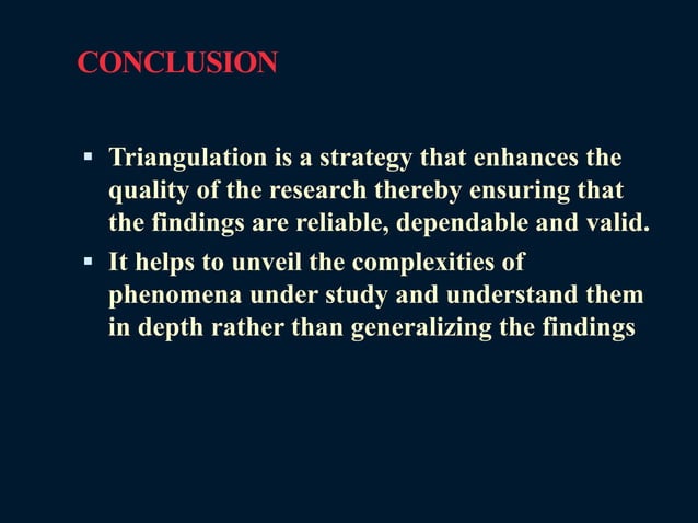 Triangulation ppt modified | PPT