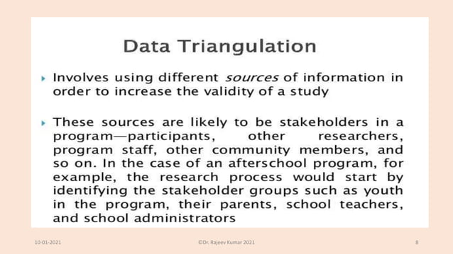 Triangulation research | PPTX