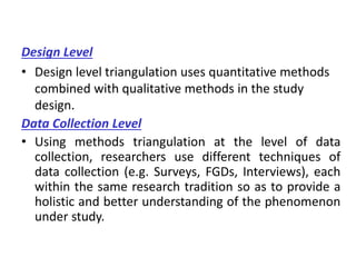 Triangulation- Approach to Establish Credibility and Dependability of ...