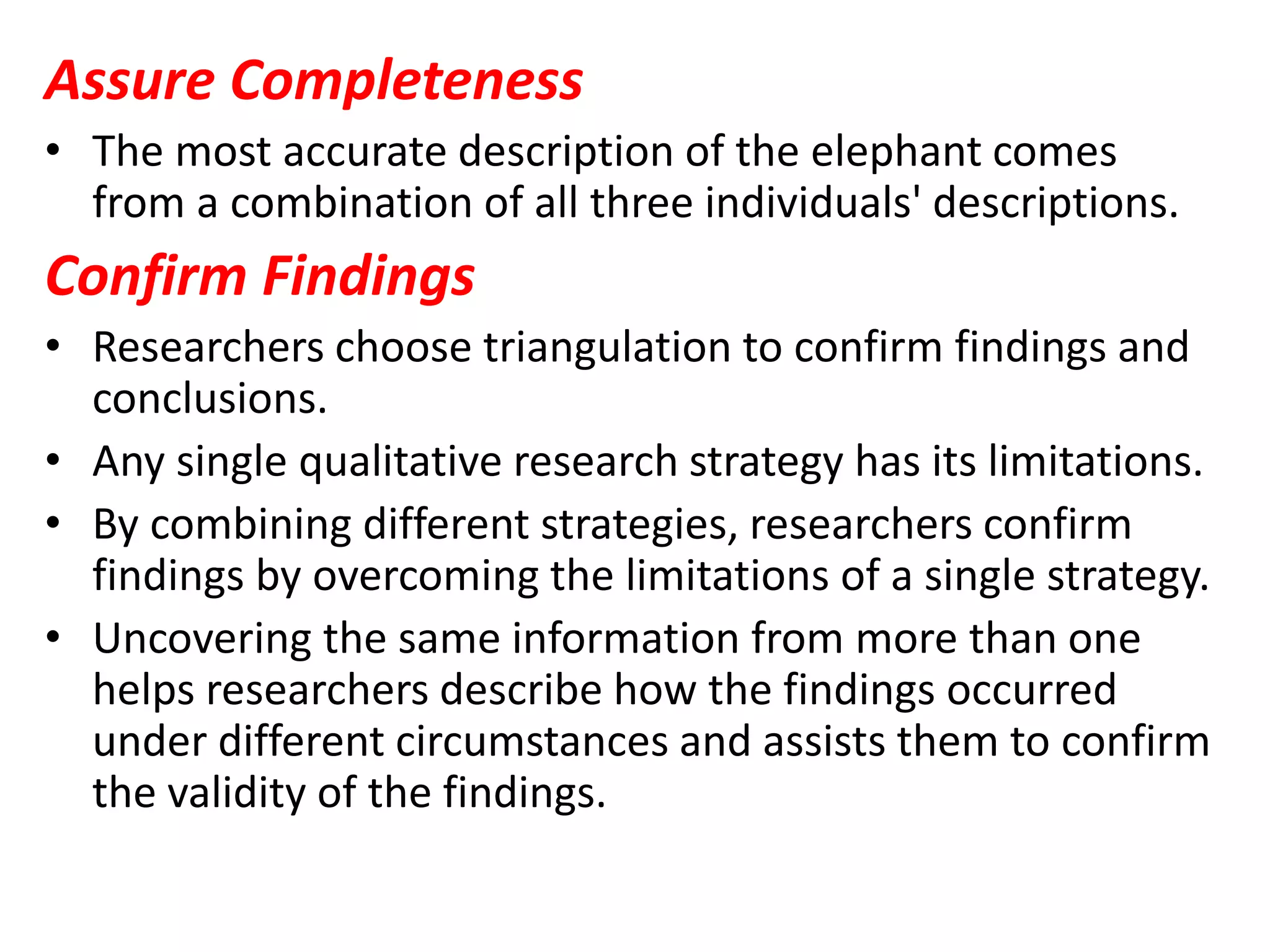 Triangulation: An Approach to establish Credibility and Dependability ...