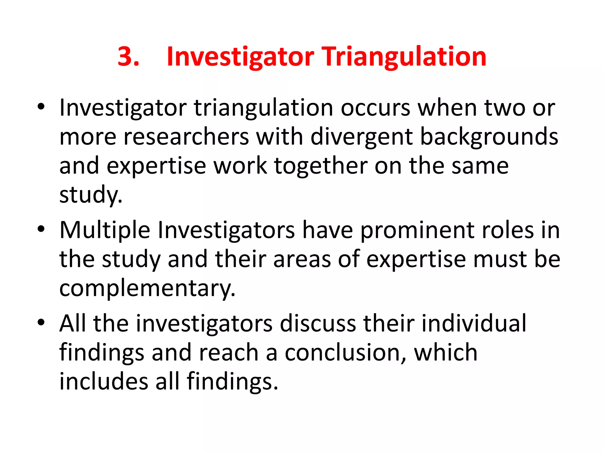 Triangulation: An Approach to establish Credibility and Dependability ...