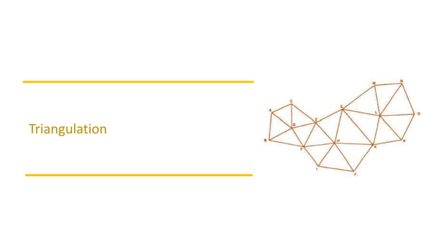 Triangulation survey (Basic Mine Surveying)_MI10412MI.pptx | Geography ...