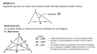 GRAFICACION DE LOS ELEMENTOS DEL TRIANGULOS Y SUS PUNTOS NOTABLES | PPTX