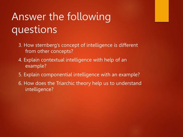 Triarchic Theory of Intelligence by Robert Sternberg (1) (1).pptx | Science