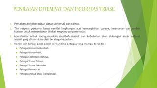 Triase berasal dari bahasa Perancis trier dan bahasa inggristriage dan ...