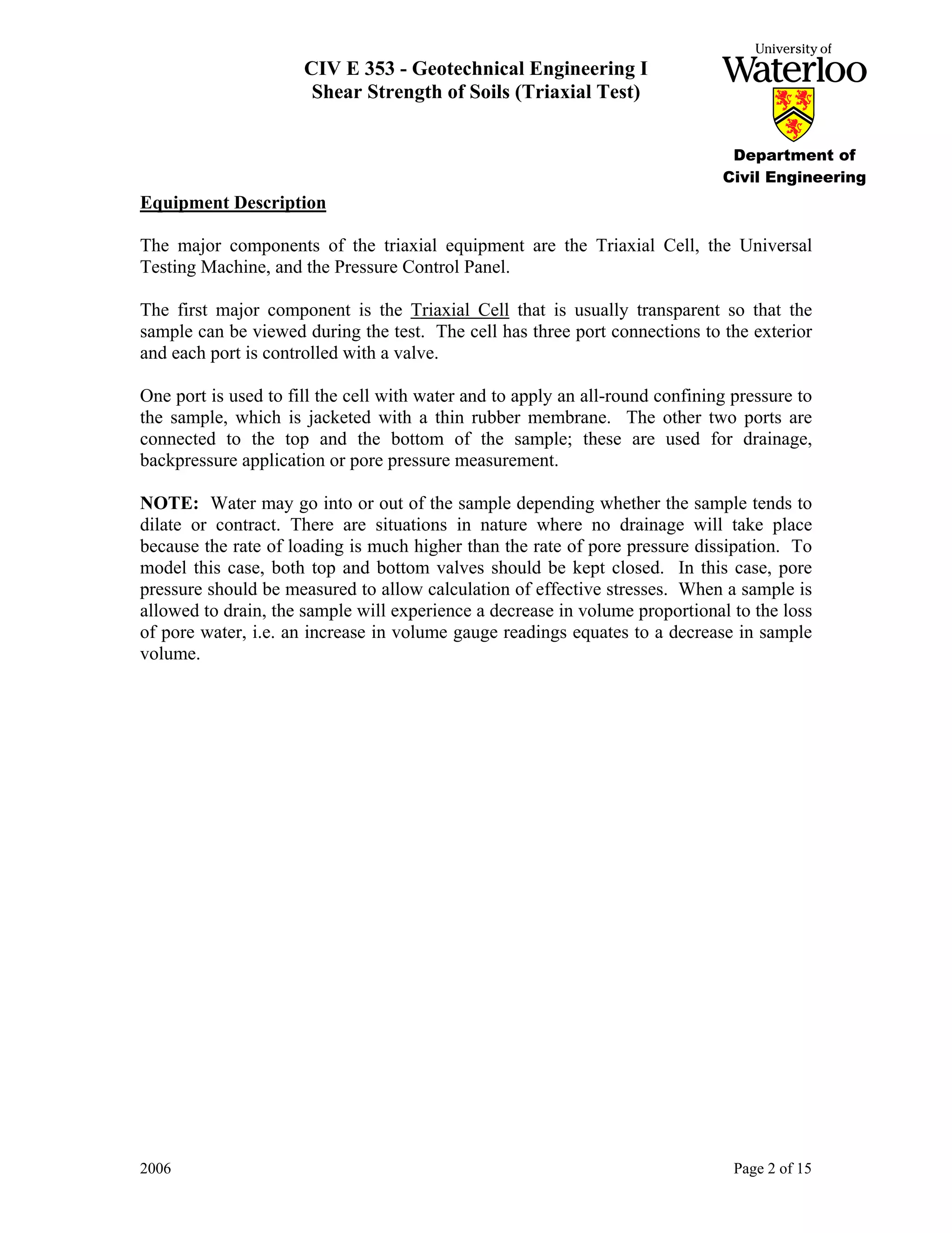 Triaxial | PDF