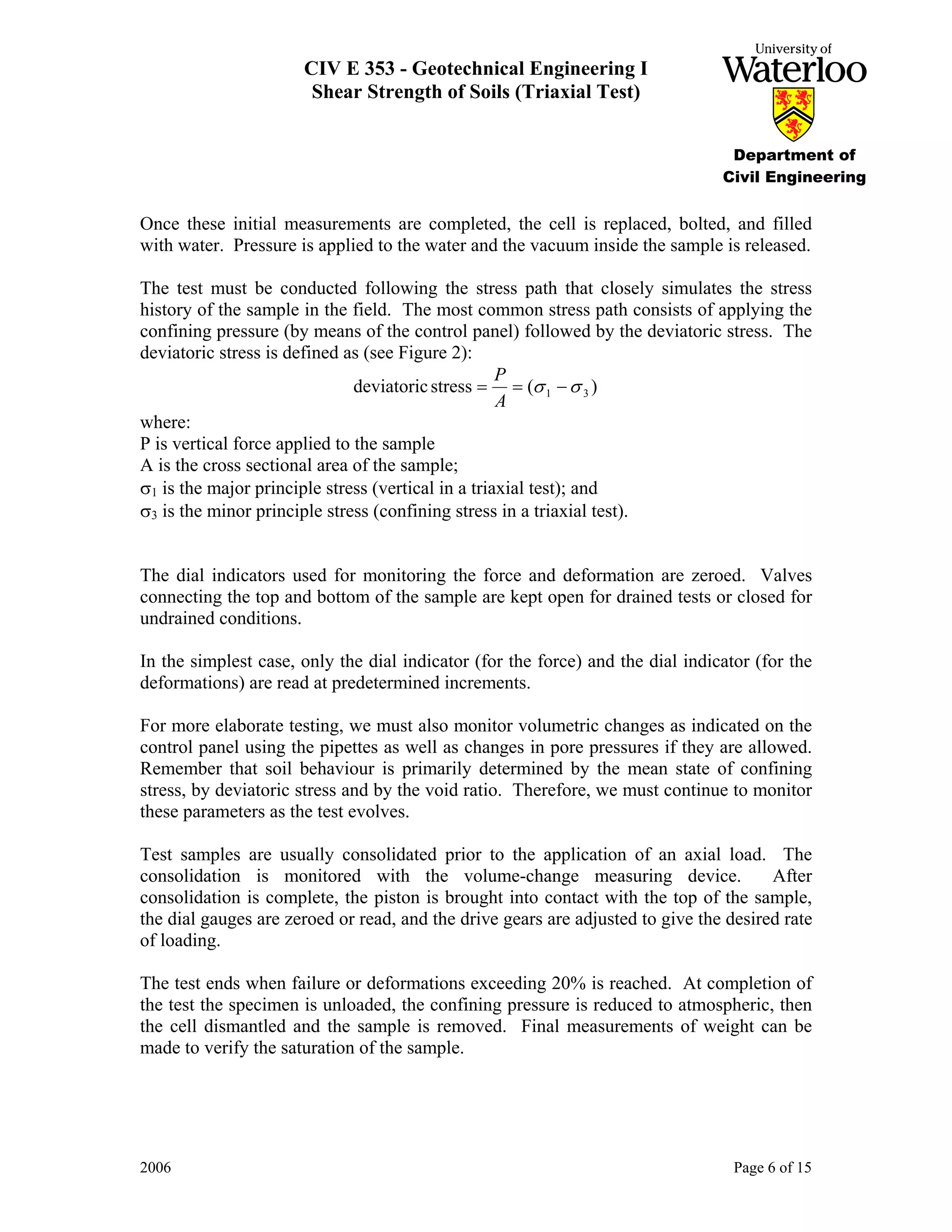 Triaxial | PDF