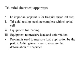 Triaxil test and mohrs cycle | PPTX