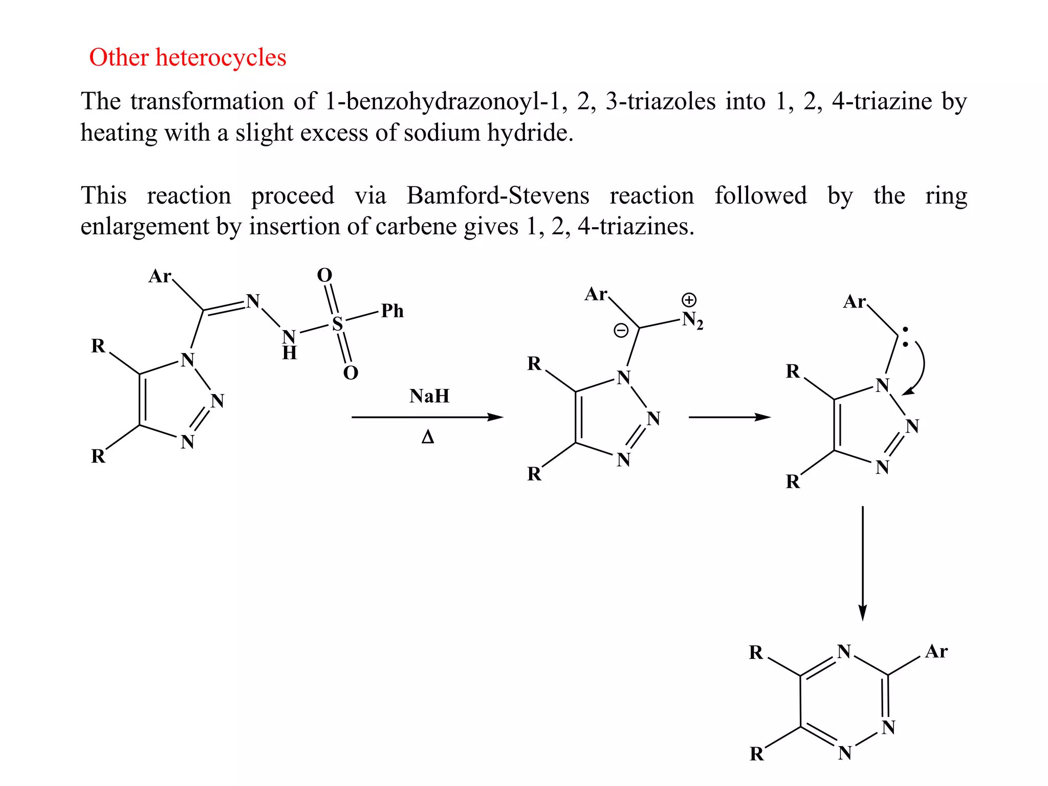 Synthesis, aromatic character and reaction of Triazines | PPTX