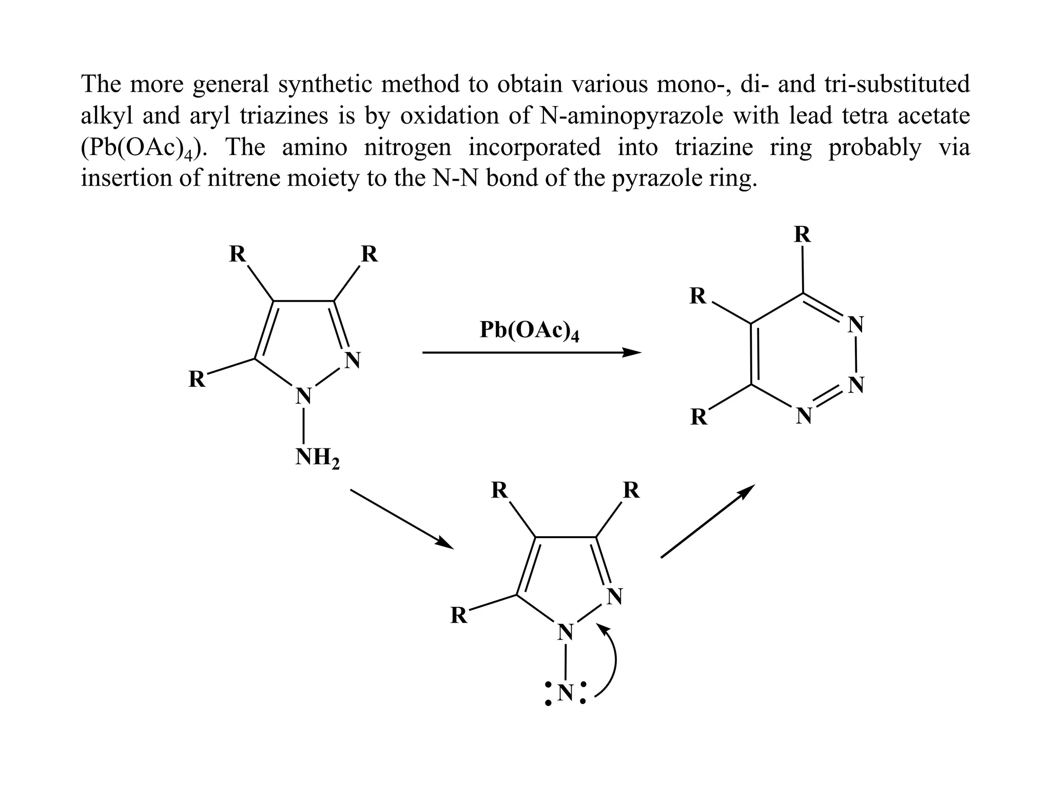 Synthesis, aromatic character and reaction of Triazines | PPTX