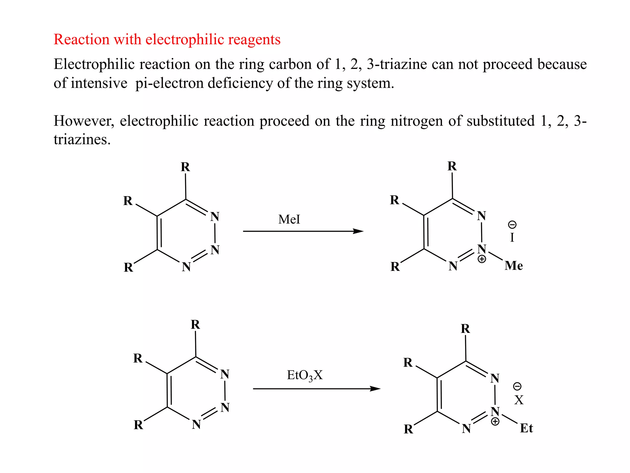 Synthesis, aromatic character and reaction of Triazines | PPTX
