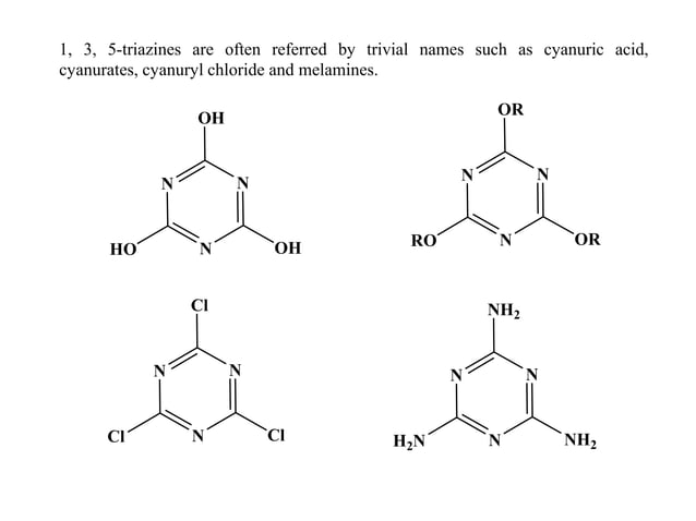 Synthesis, aromatic character and reaction of Triazines | PPTX ...