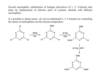 Synthesis, aromatic character and reaction of Triazines | PPTX