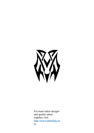 Tribal Letter M Tattoo Designs