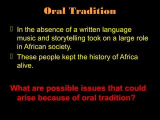 Tribal african society | PPT
