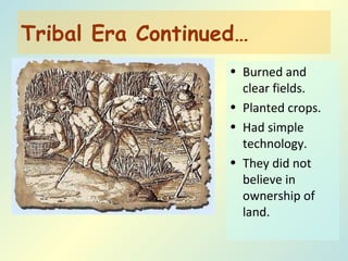 Tribal and frontier eras | PPT