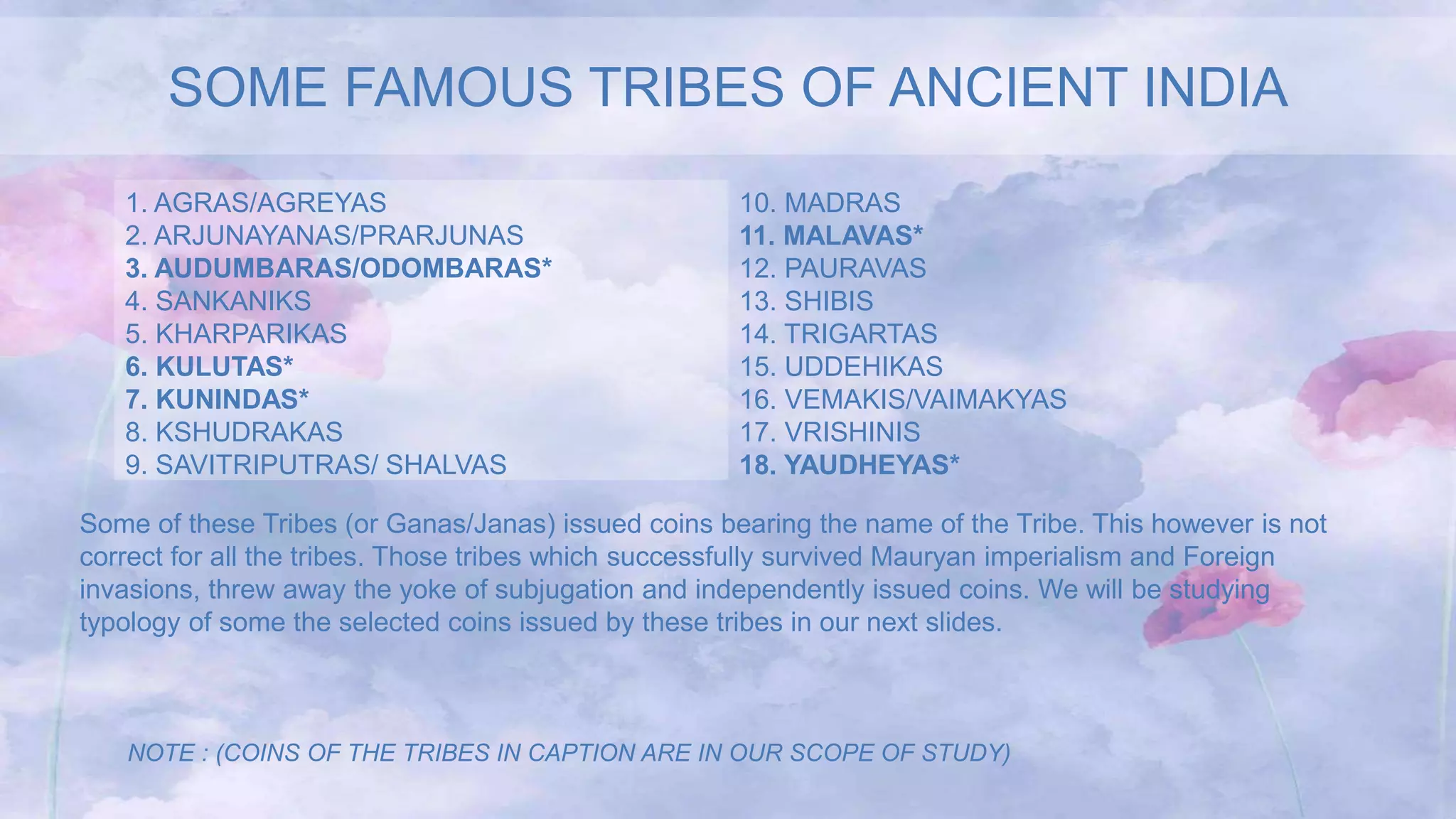 ANCIENT INDIA TRIBAL COINS | PPSX